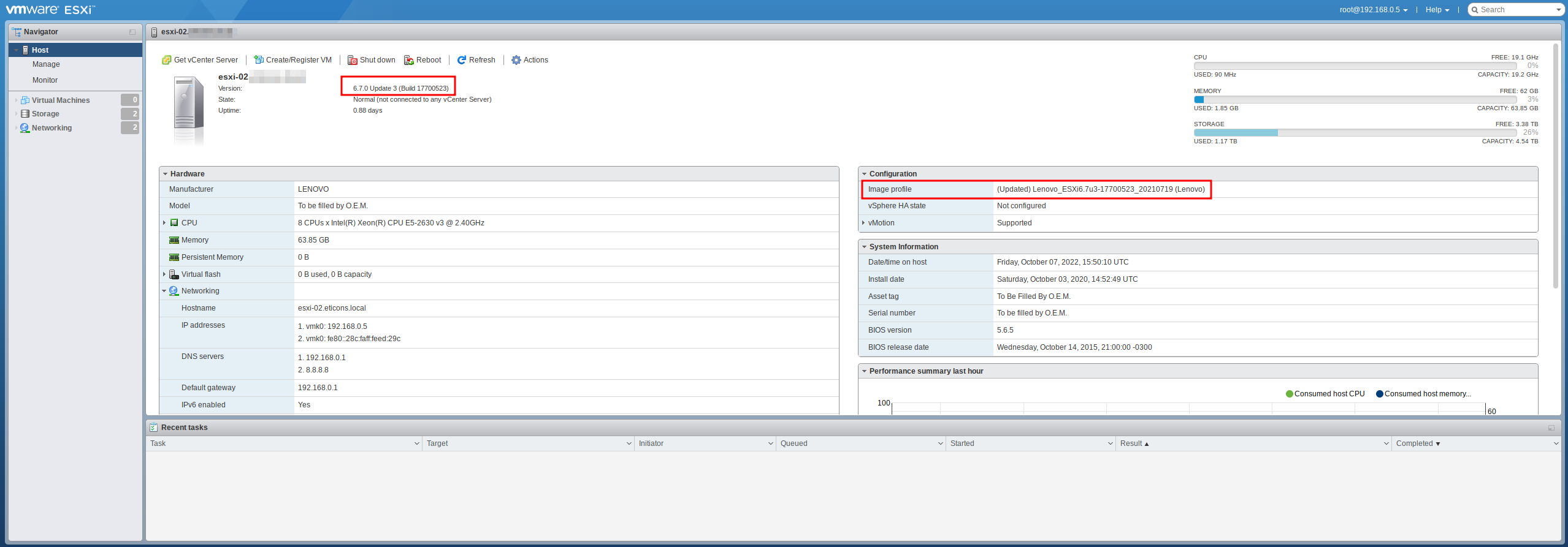 Atualizando o ESXi via linha de comando. – Rodrigo Lira Atualizando o ESXi via linha de comando. – Rodrigo Lira