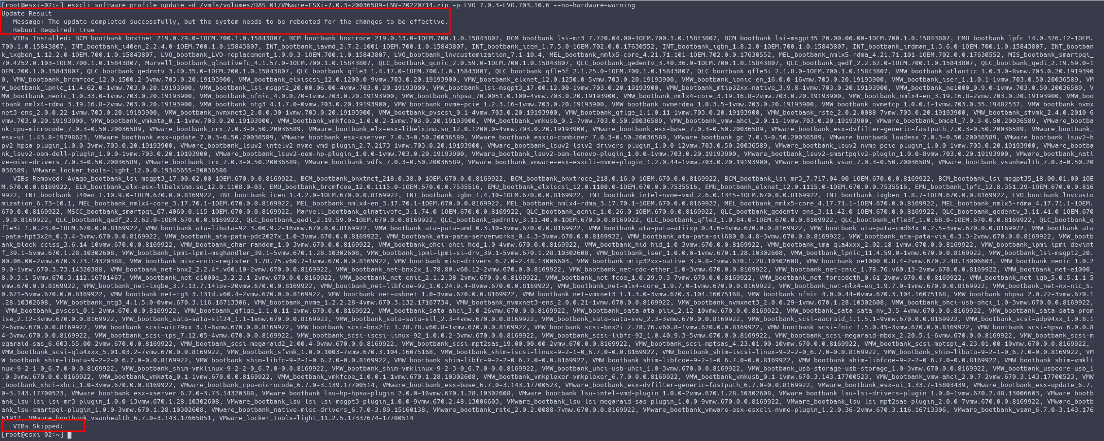 Atualizando o ESXi via linha de comando. – Rodrigo Lira Atualizando o ESXi via linha de comando. – Rodrigo Lira